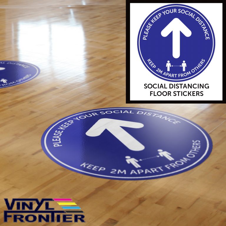 Social Distancing Directional Arrows Floor Stickers – Vinyl Frontier