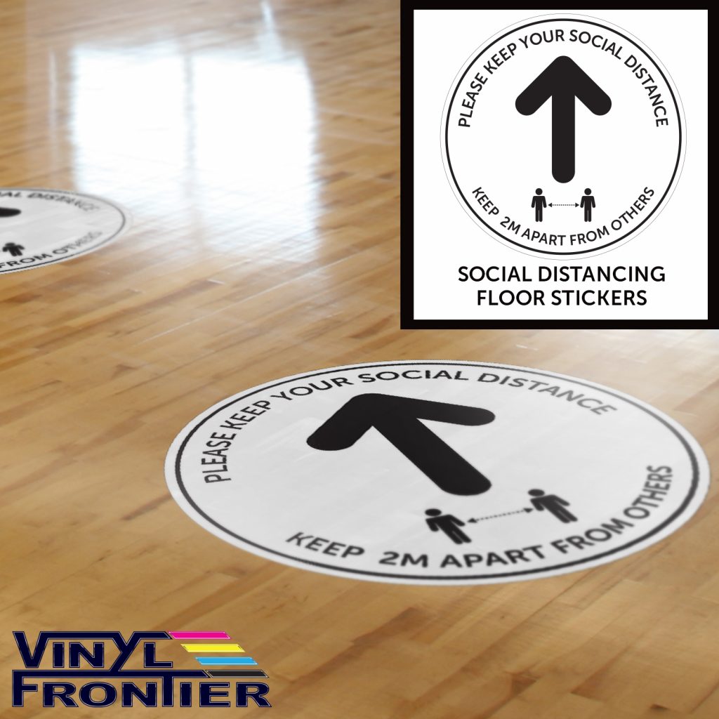 Social Distancing Directional Arrows Floor Stickers – Vinyl Frontier