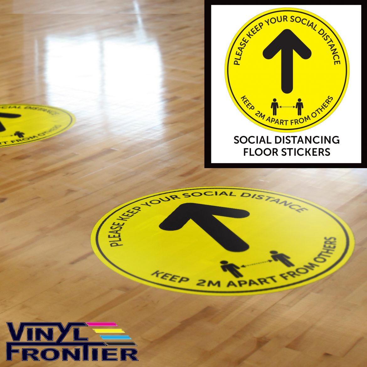 Social Distancing Directional Arrows Floor Stickers – Vinyl Frontier