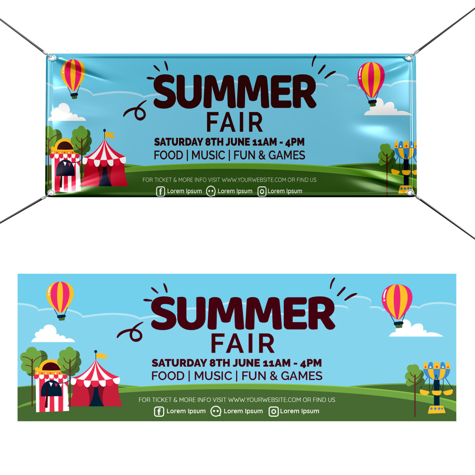 School Summer Fair Banners – Vinyl Frontier